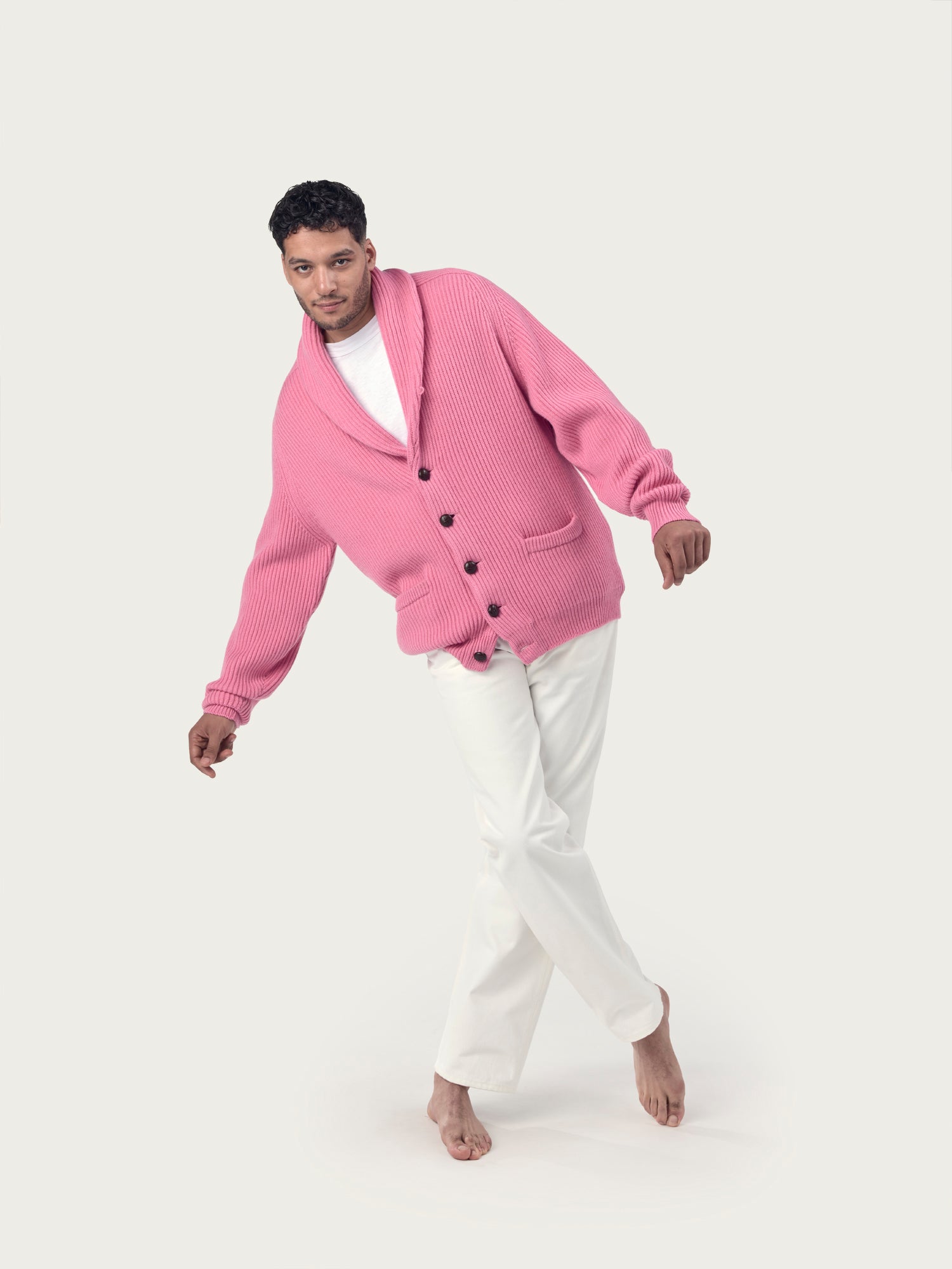 KENNEDY CARDIGAN | Parsons Pink – crimson-cashmere
