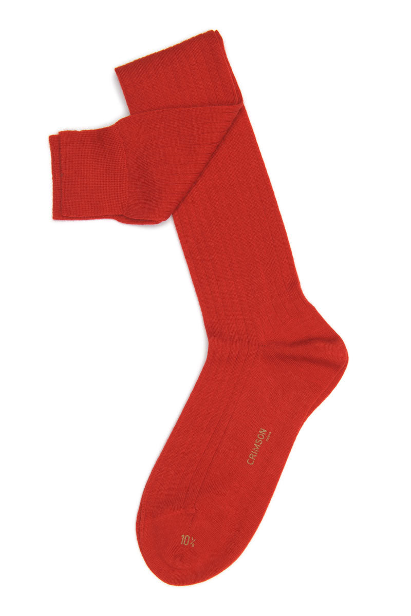 WOOL SOCKS | Red – crimson-cashmere